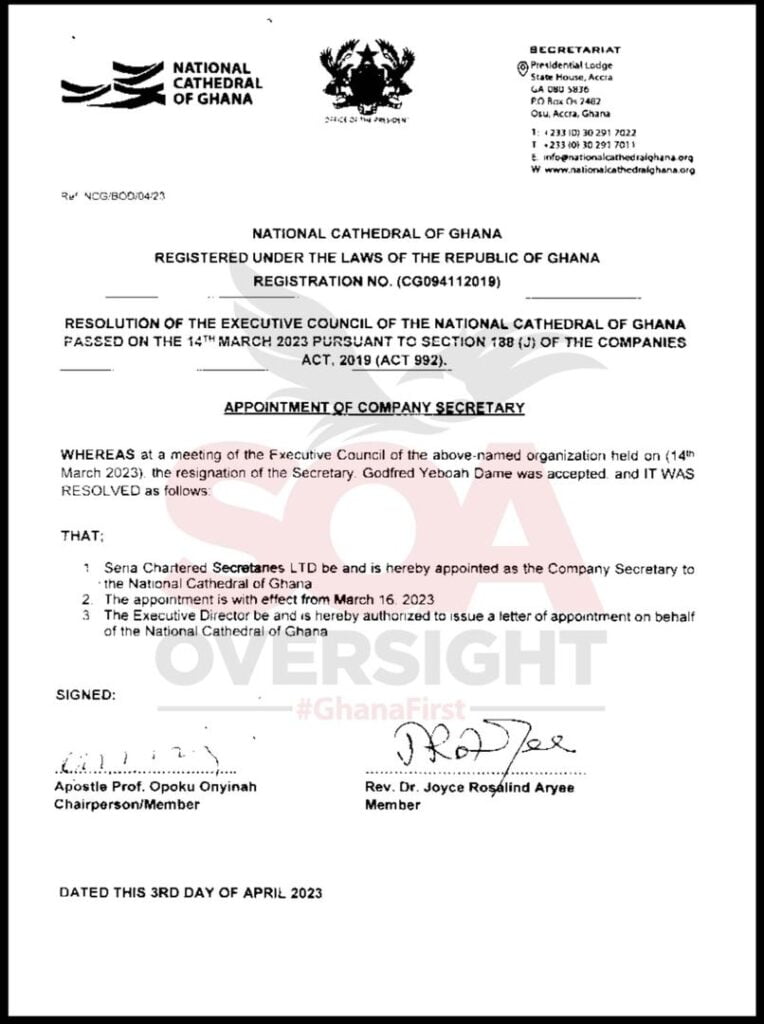 Ghana's Attorney General, Godfred Dame Resigns from Secretary Position ...